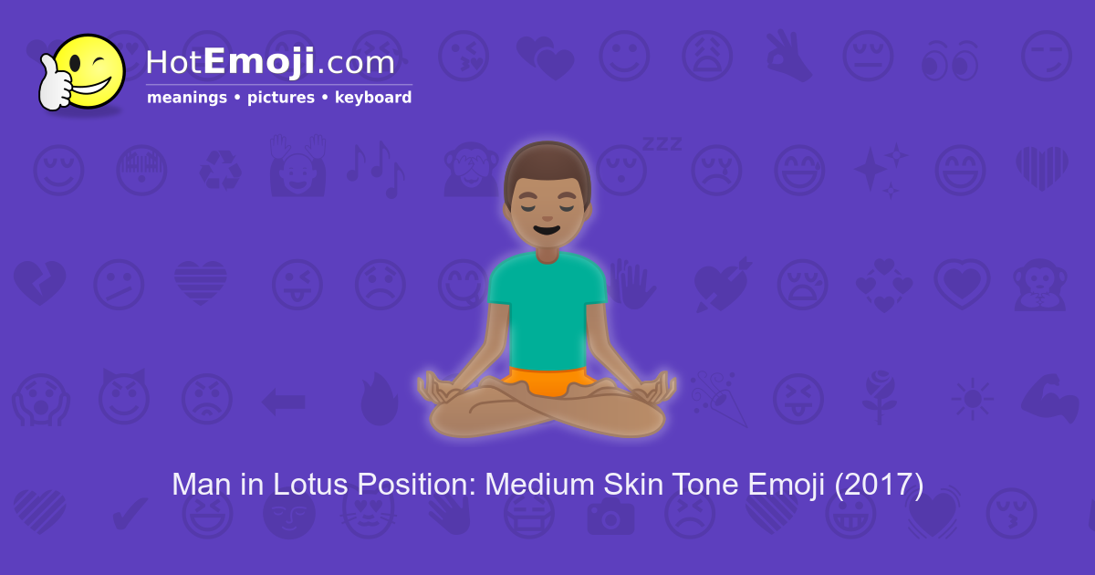 🧘🏽‍♂️ Man in Lotus Position Emoji with Medium Skin Tone Meaning