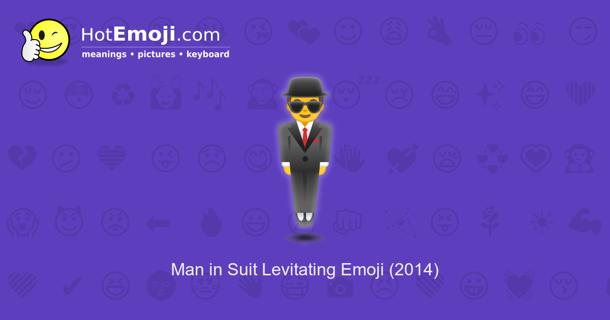 🕴️ Man in Business Suit Levitating Emoji Meaning and Pictures
