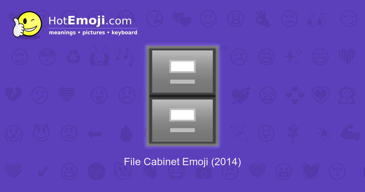🗄️ File Cabinet Emoji Meaning with Pictures: from A to Z
